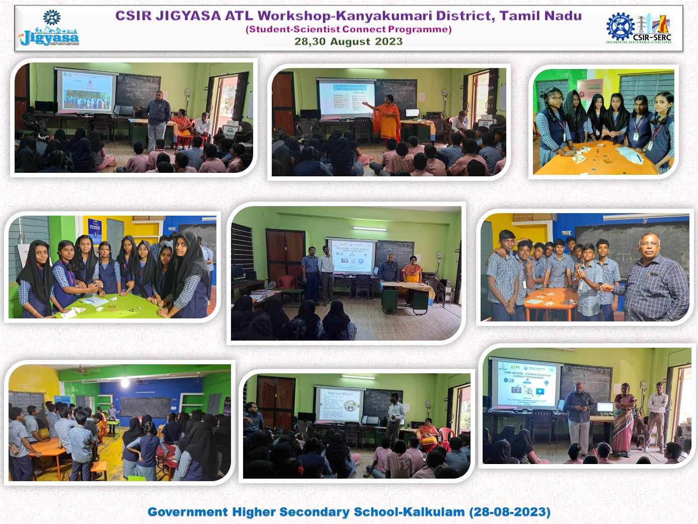 CSIR JIGYASA ATL Workshop - Kanyakumari District, Tamil Nadu (28-30 ...
