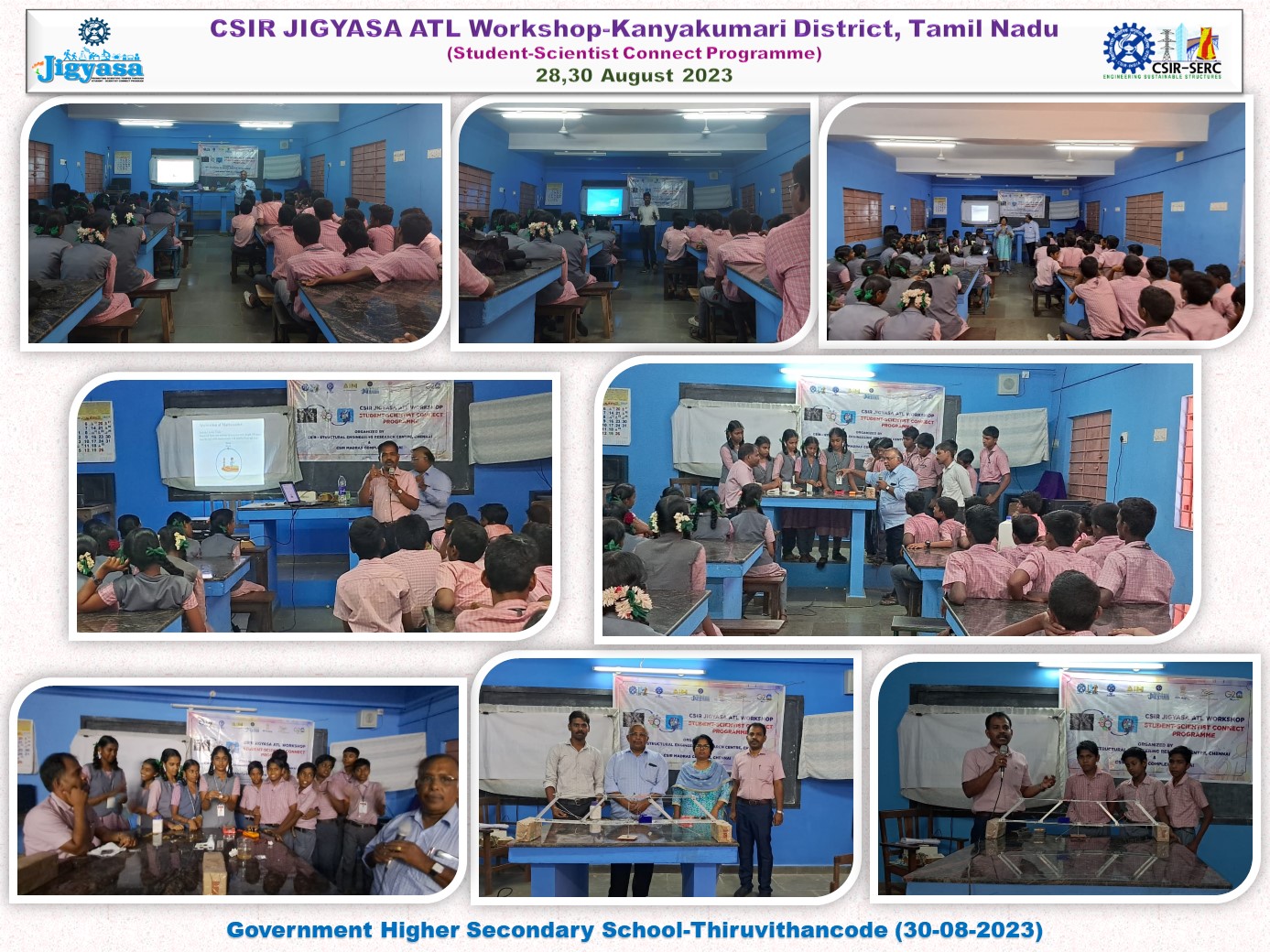 CSIR JIGYASA ATL Workshop - Kanyakumari District, Tamil Nadu (28-30 ...
