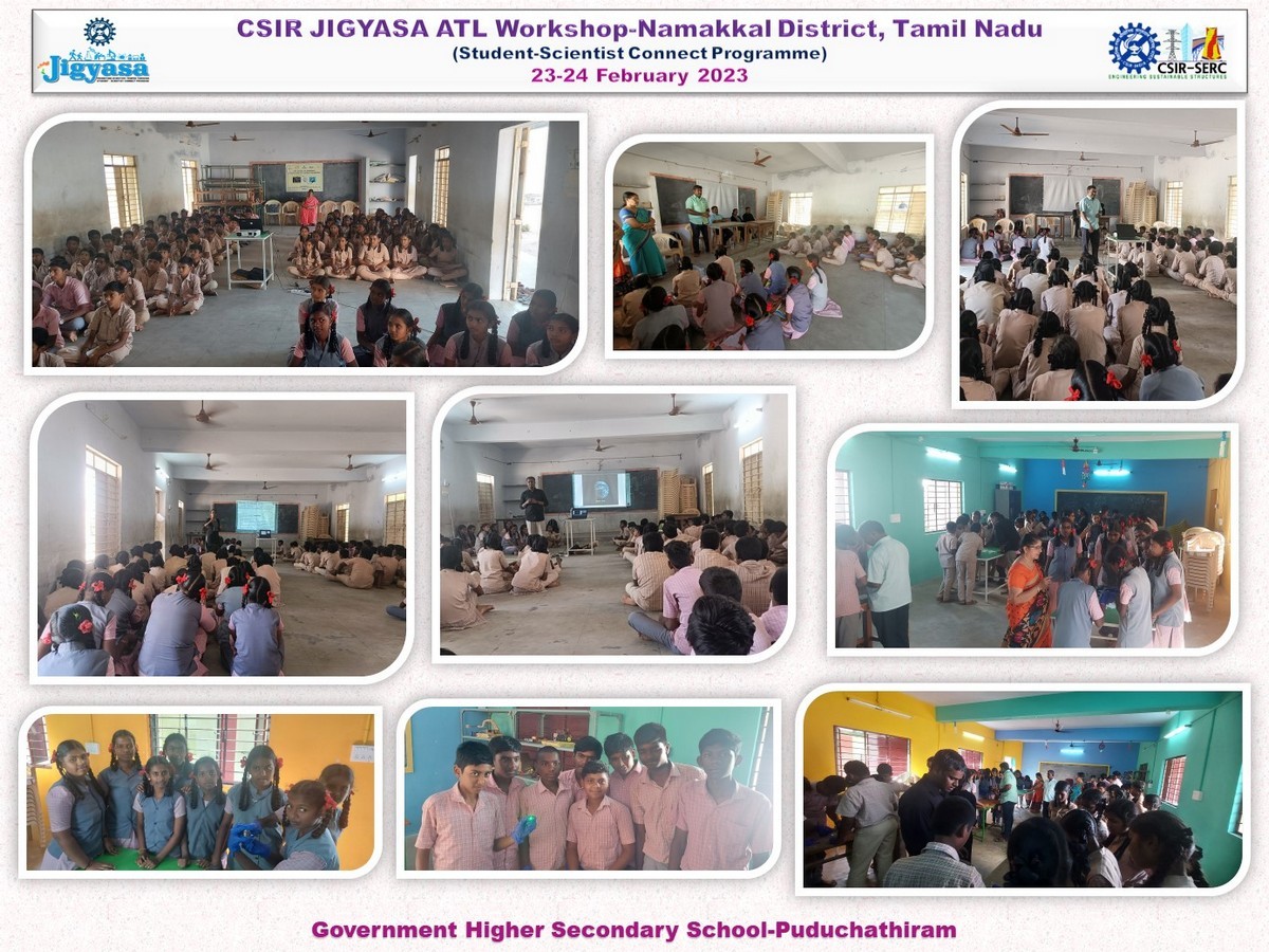 CSIR JIGYASA ATL Workshop - Namakkal District, Tamil Nadu (23-24 ...