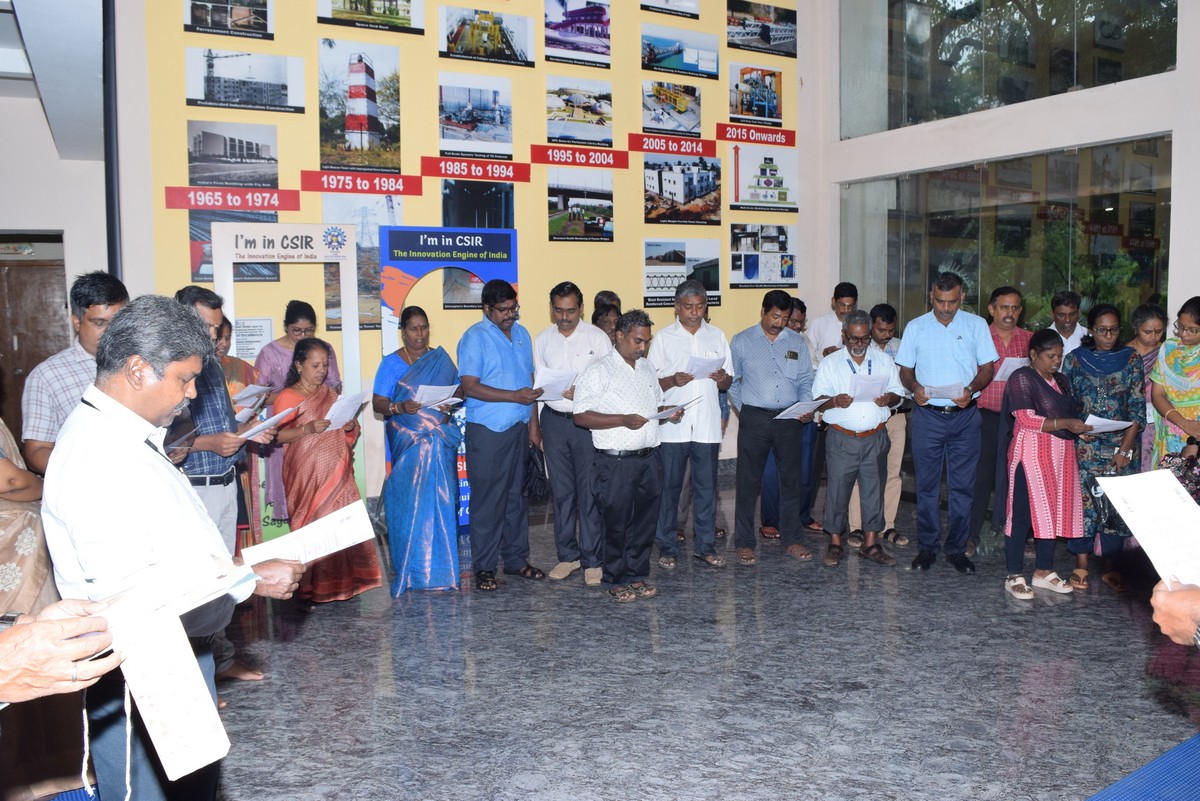 Constitution Day Pledge on 26-11-2024 | CSIR - SERC
