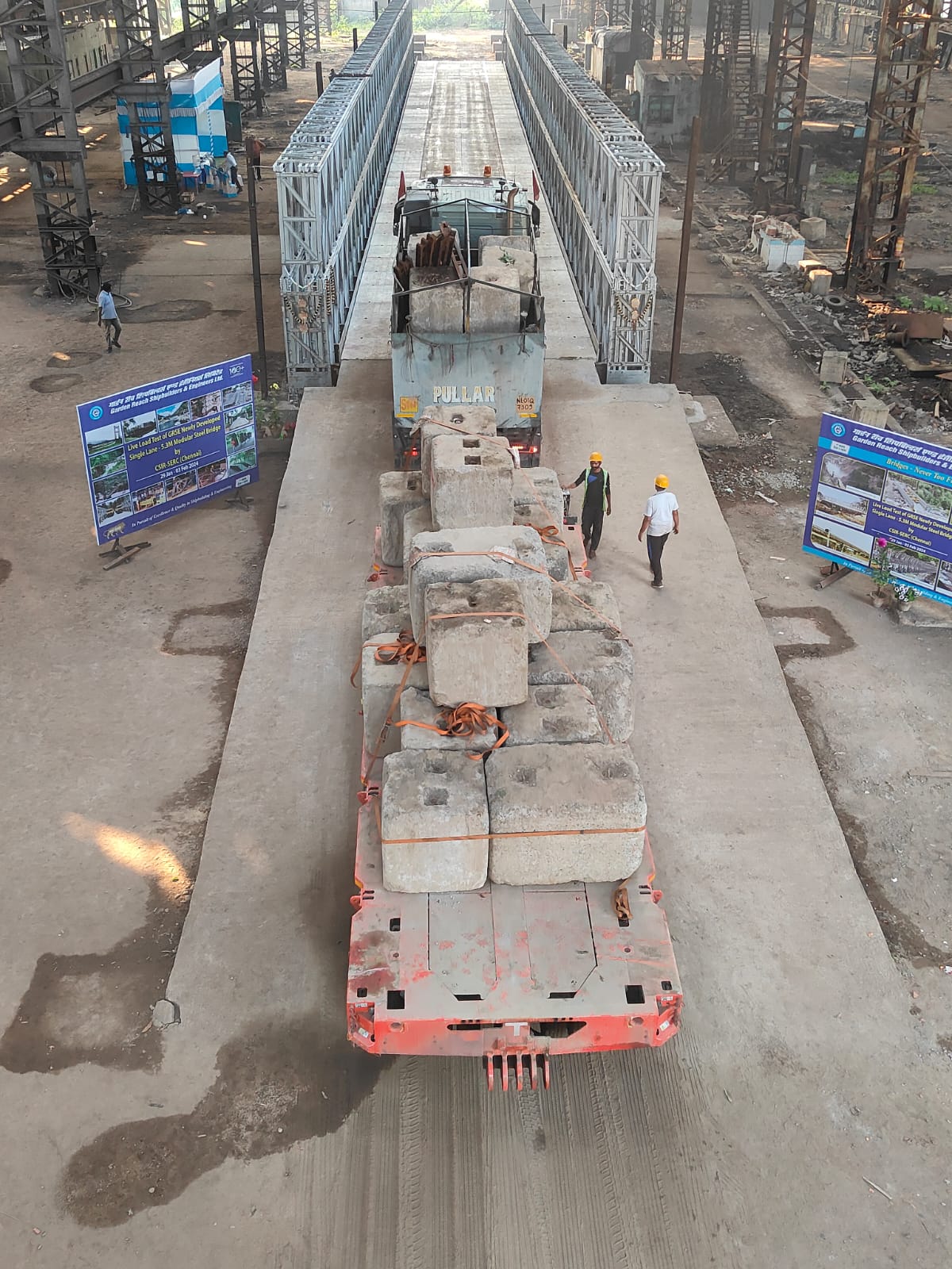 CSIR-SERC successfully completes load test of Modular Steel Bridge for ...
